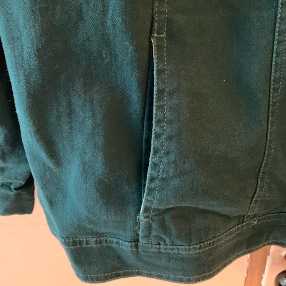 CJ Banks | Jackets & Coats | Cj Banks Emerald Green Denim Jacket Size ...